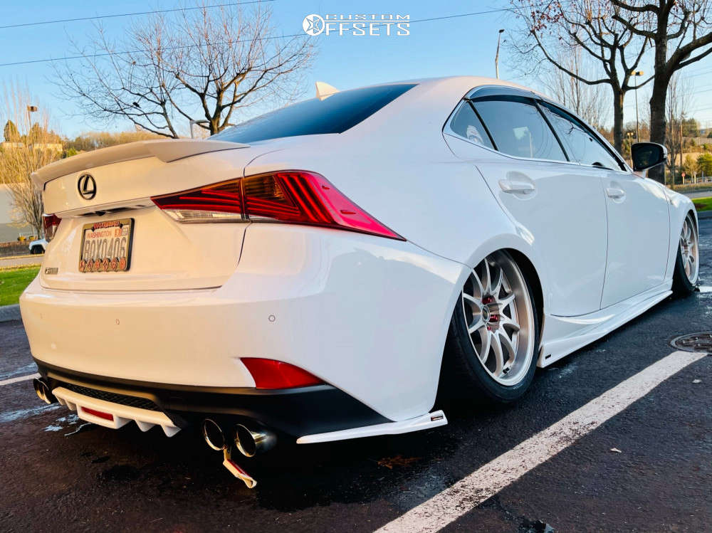 2019 Lexus IS300 with 18x8.5 25 Volk Ce28n and 225/40R18 Michelin Pilot ...