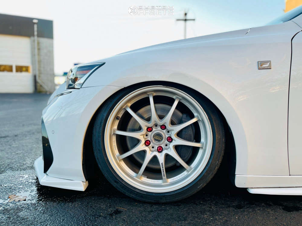 2019 Lexus IS300 with 18x8.5 25 Volk Ce28n and 225/40R18 Michelin Pilot ...