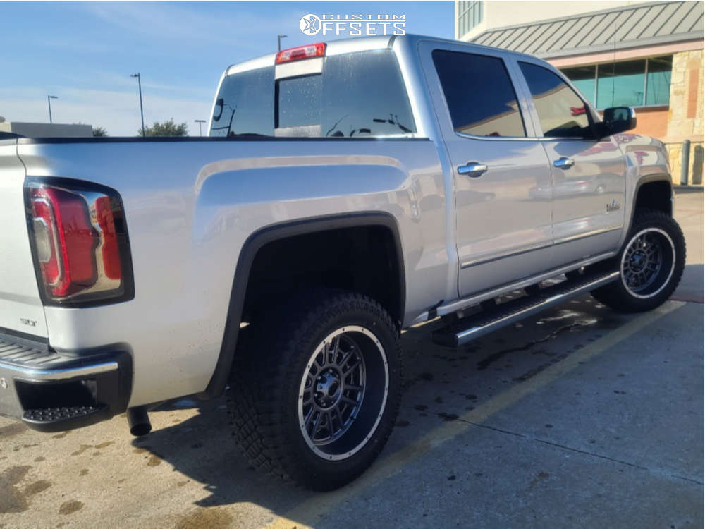 2018 GMC Sierra 1500 with 20x10 -25 Vision Widow and 33/12.5R20 Atturo ...
