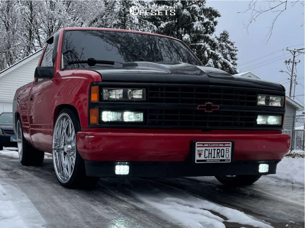 1994 GMC C15/C1500 Pickup with 22x9 0 US Mags Rambler and 255/30R22 ...