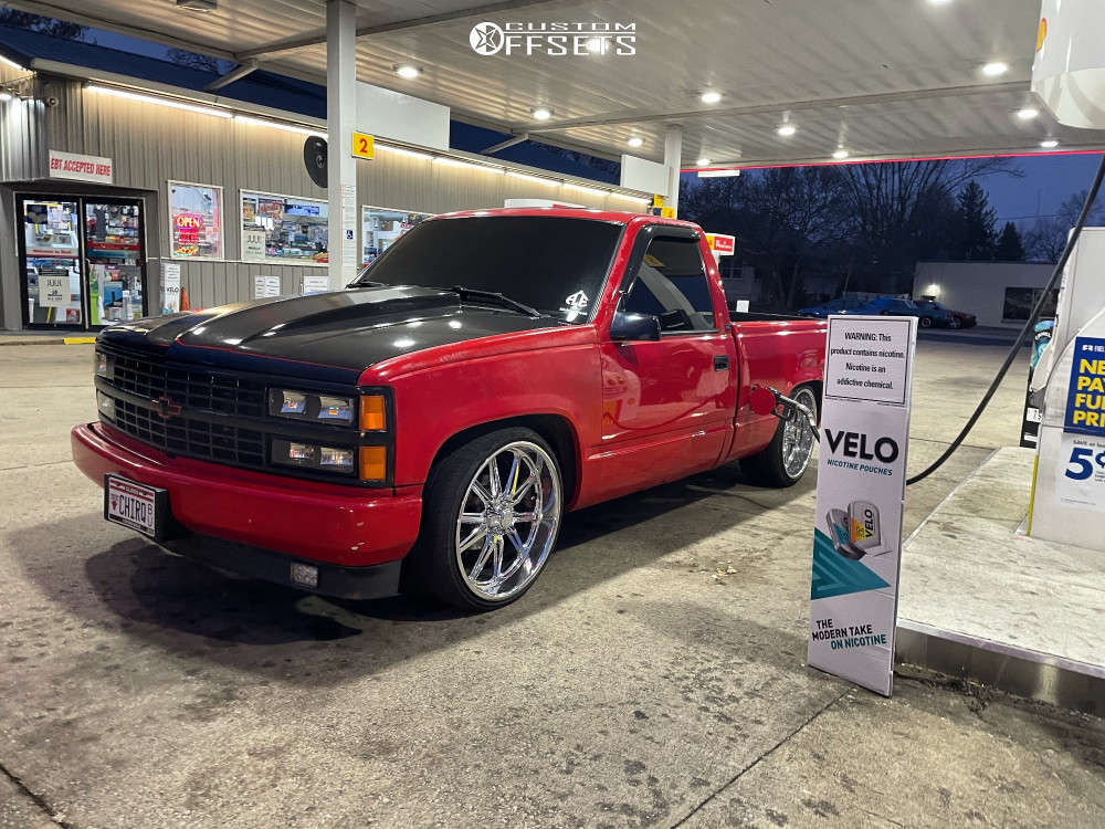 1994 GMC C15/C1500 Pickup with 22x9 0 US Mags Rambler and 255/30R22 ...