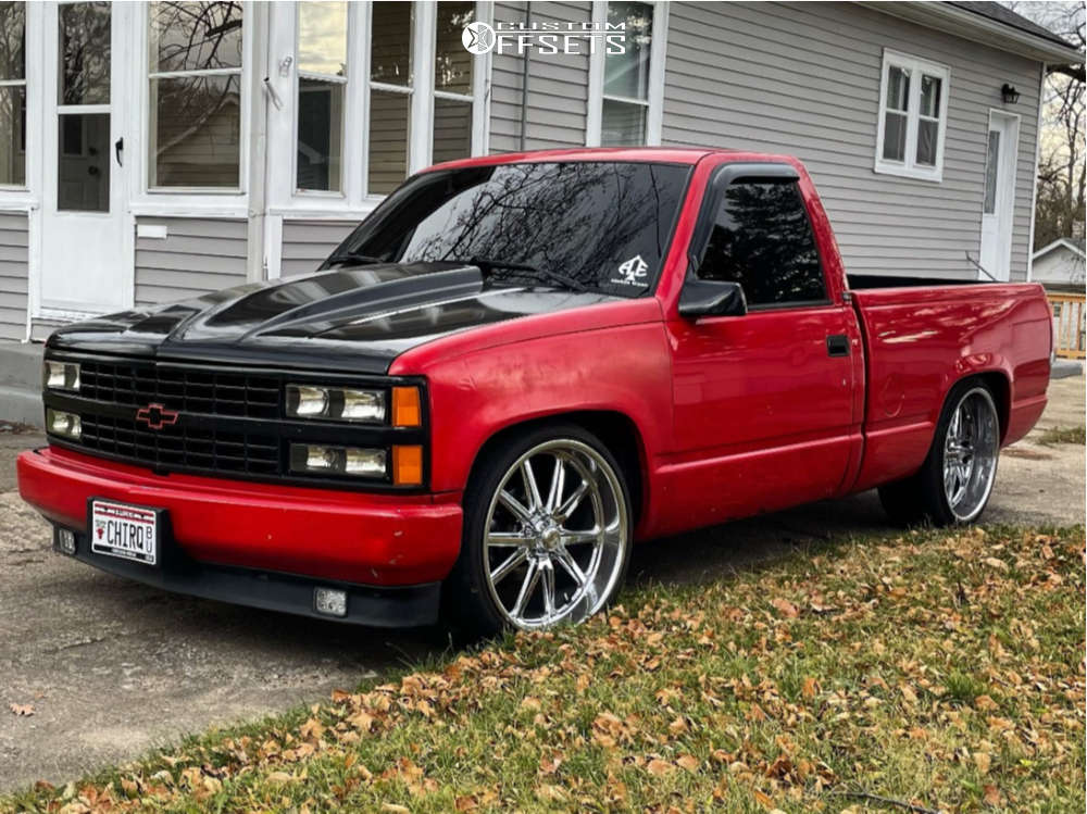 1994 GMC C15/C1500 Pickup with 22x9 0 US Mags Rambler and 255/30R22 ...