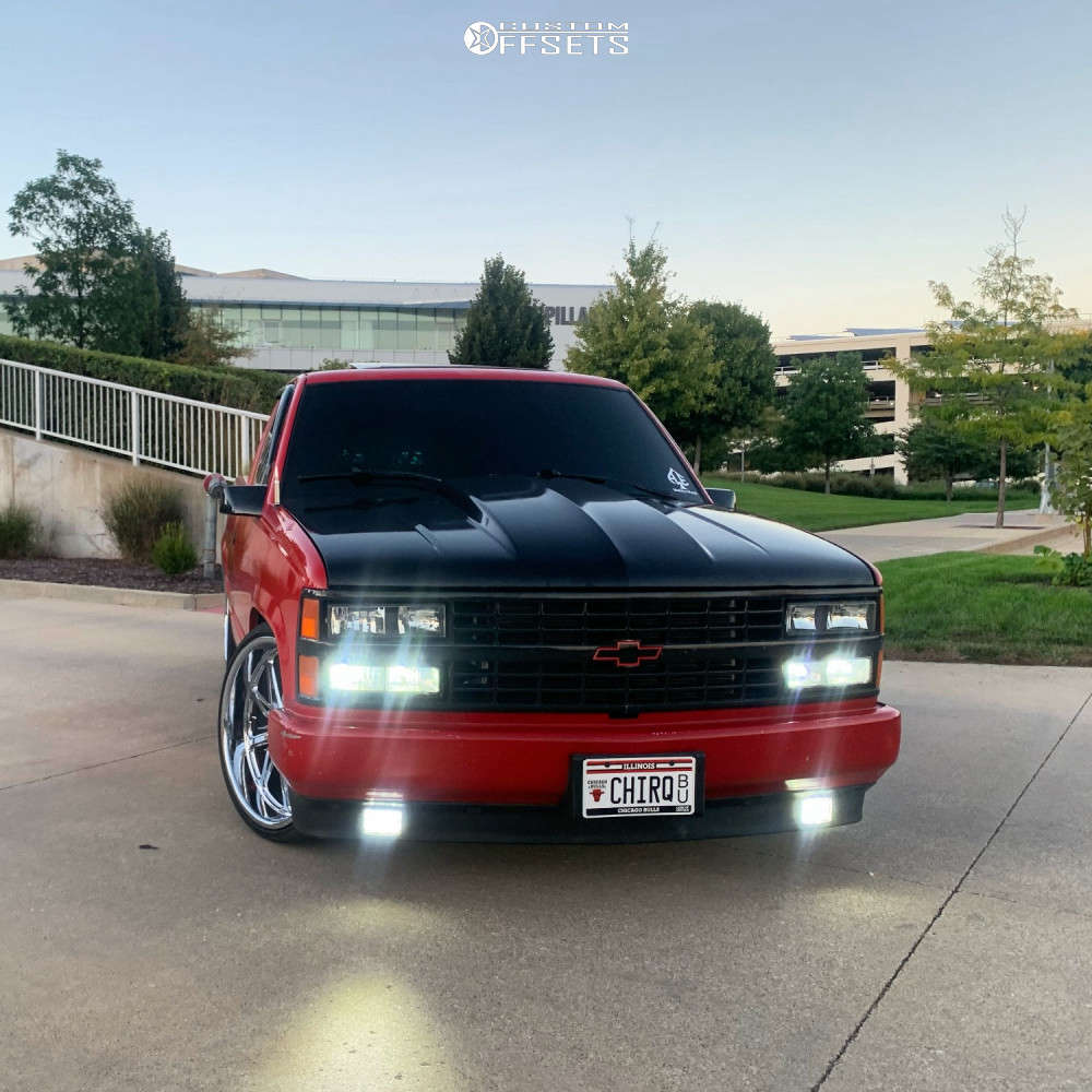 1994 GMC C15/C1500 Pickup with 22x9 0 US Mags Rambler and 255/30R22 ...