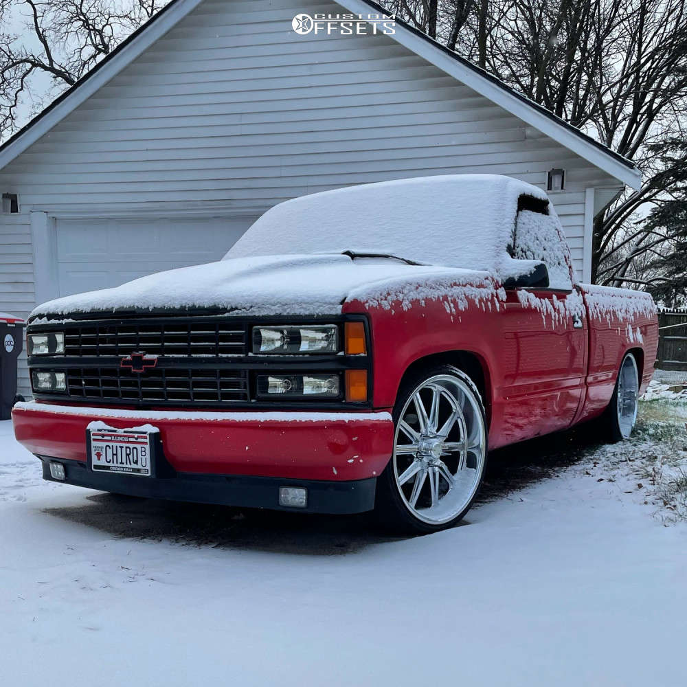 1994 GMC C15/C1500 Pickup with 22x9 0 US Mags Rambler and 255/30R22 ...