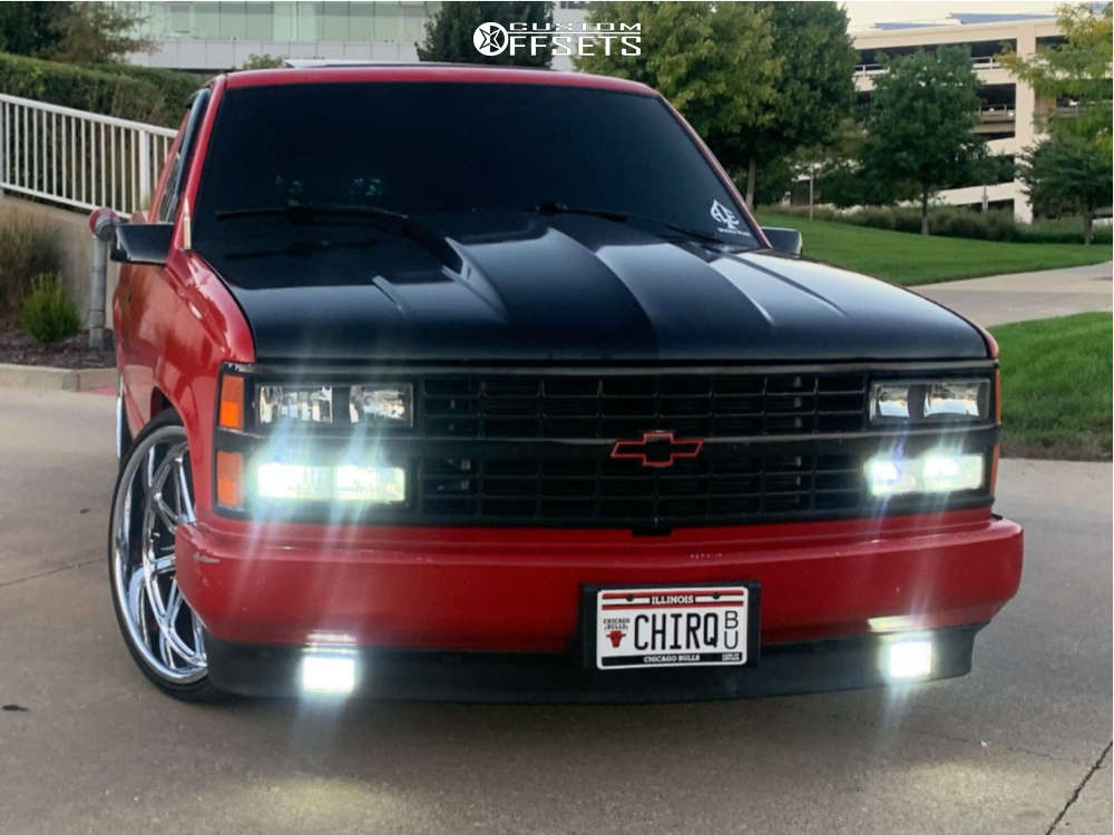 1994 GMC C15/C1500 Pickup with 22x9 0 US Mags Rambler and 255/30R22 ...