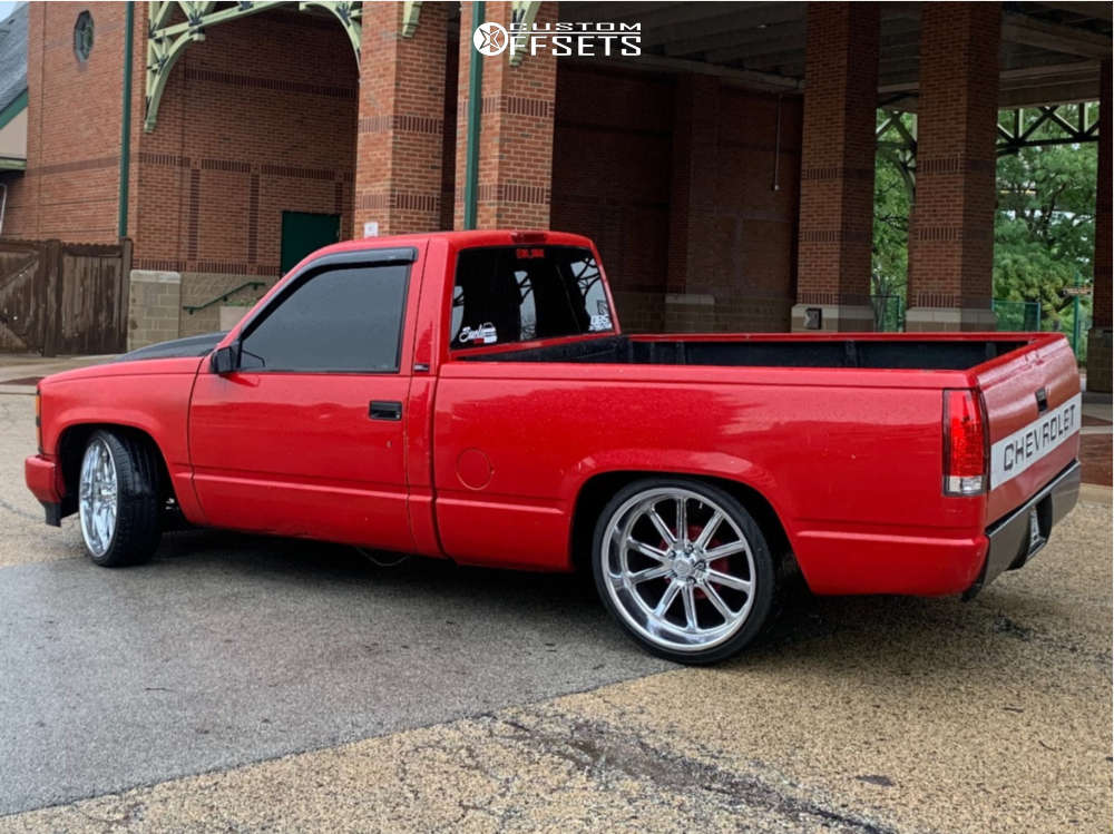 1994 GMC C15/C1500 Pickup with 22x9 0 US Mags Rambler and 255/30R22 ...