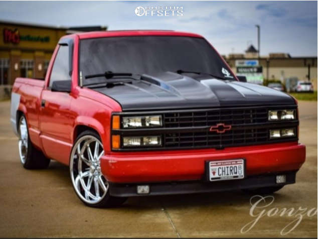 1994 GMC C15/C1500 Pickup with 22x9 0 US Mags Rambler and 255/30R22 ...