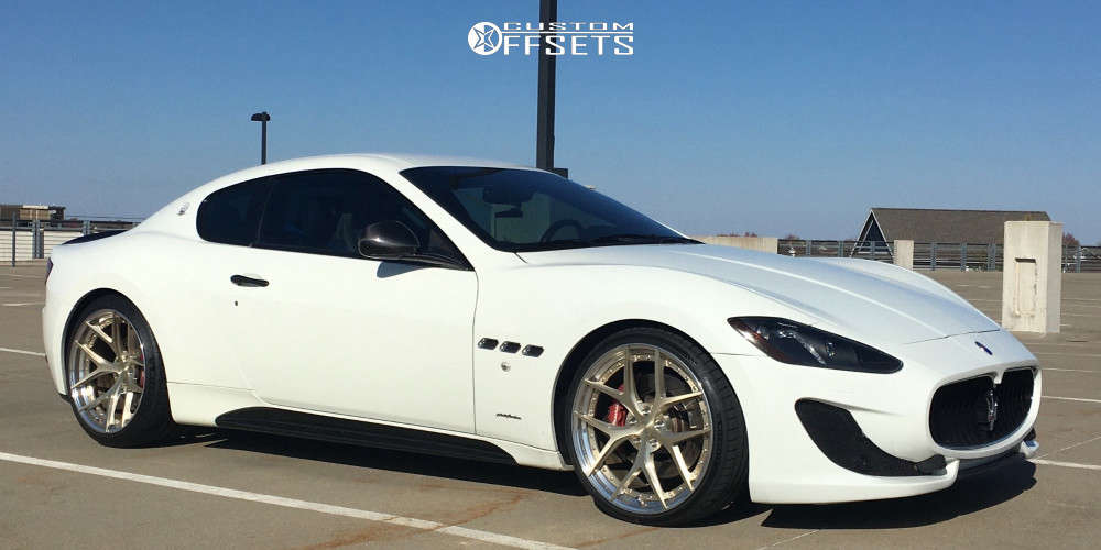 2013 Maserati GranTurismo with 21x9 33 BC Forged HCS21S and 245/30R21 ...