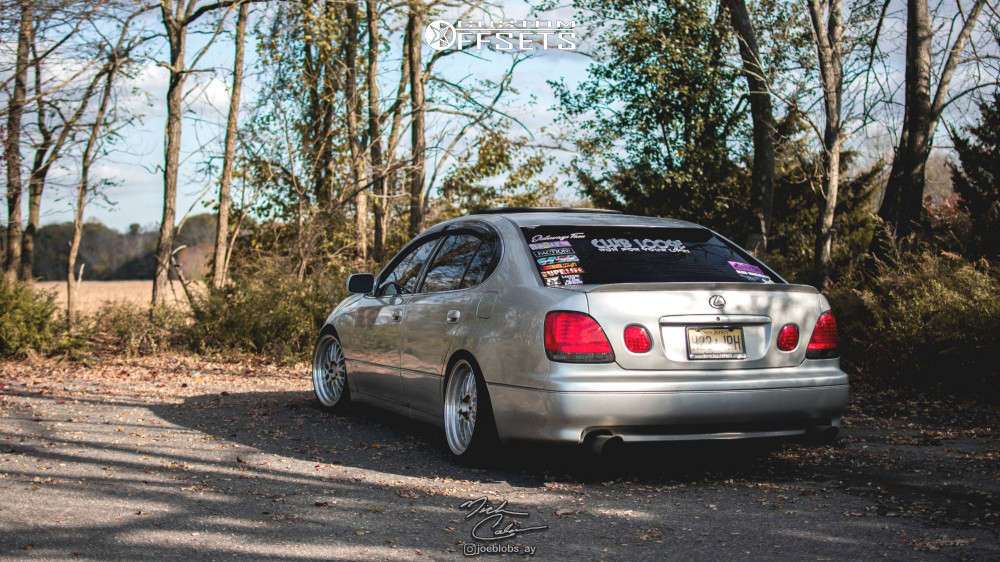 2001 Lexus GS300 with 18x8.5 30 ESR Sr05 and 225/40R18 Achilles 2233 ...