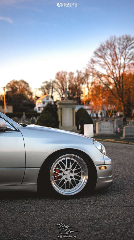 2001 Lexus GS300 with 18x8.5 30 ESR Sr05 and 225/40R18 Achilles 2233 ...