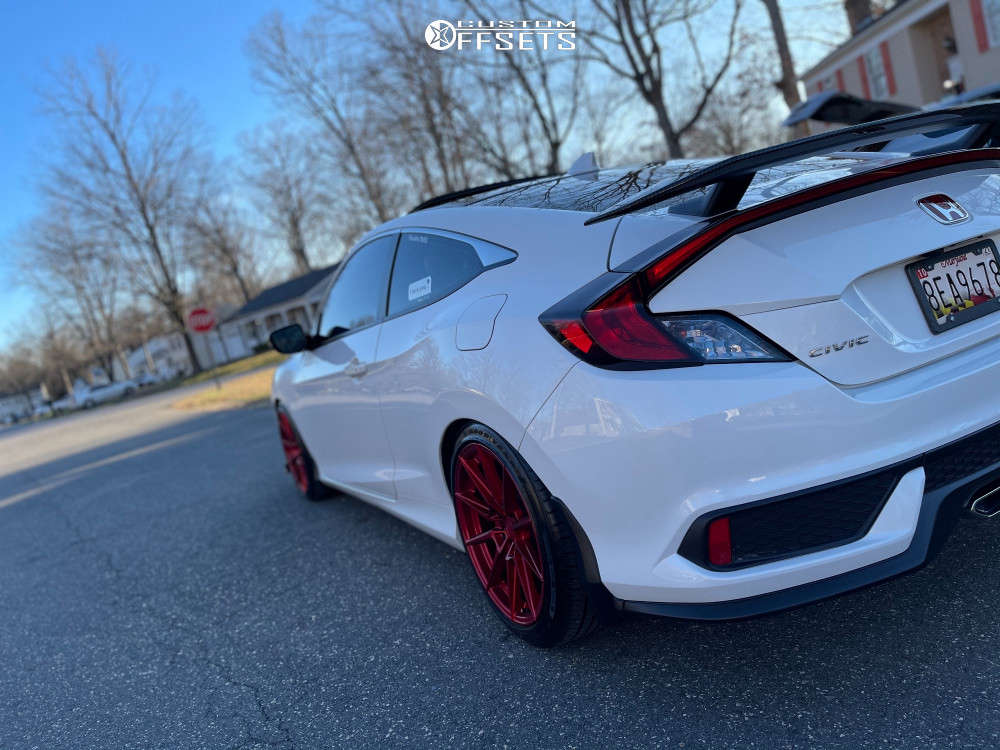 2020 Honda Civic with 18x8.5 35 XXR 567 and 235/40R18 Goodyear All ...