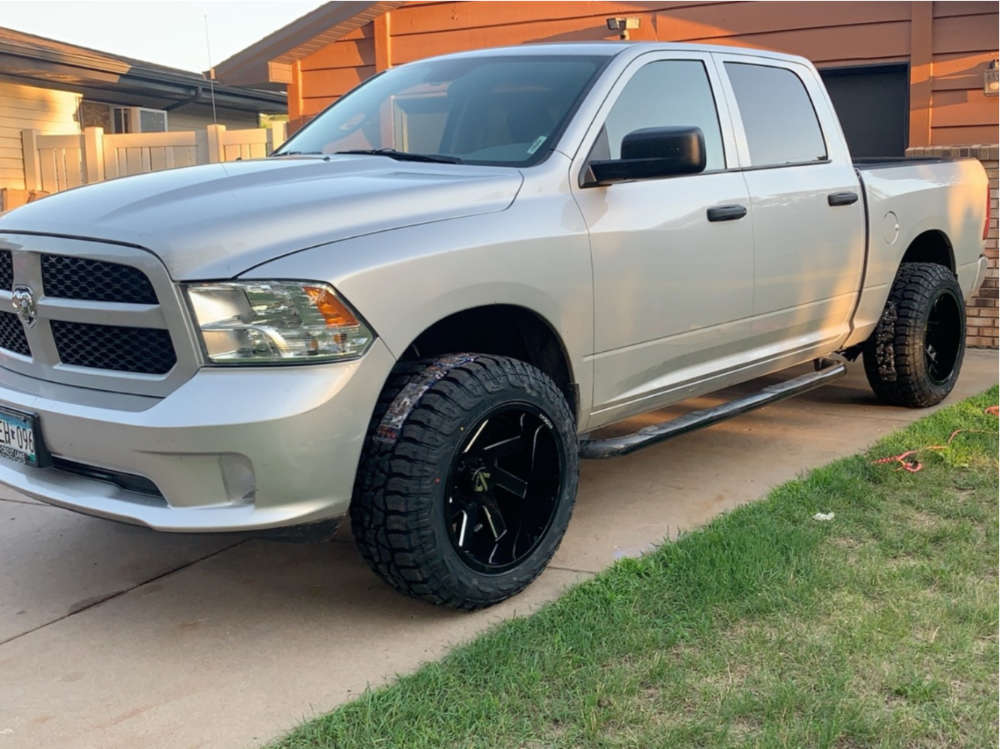 2015 Ram 1500 with 20x12 -51 ARKON OFF-ROAD Lincoln and 33/12.5R20 ...