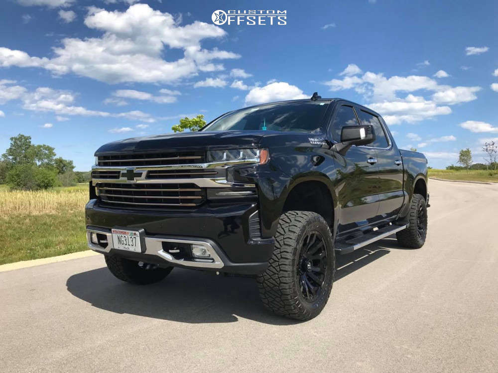 2019 Chevrolet Silverado 1500 with 20x9 1 Fuel Blitz and 305/55R20 ...