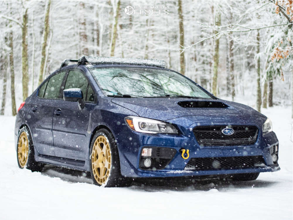 2017 Subaru WRX with 18x8.5 30 Fifteen52 Turbomac and 255/45R18 General ...