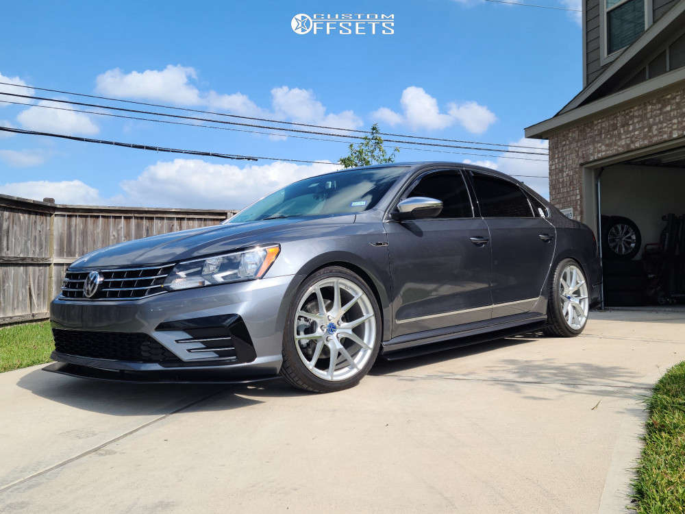 2017 Volkswagen Passat with 19x8.5 35 Aodhan Aff7 and 225/40R19 ...