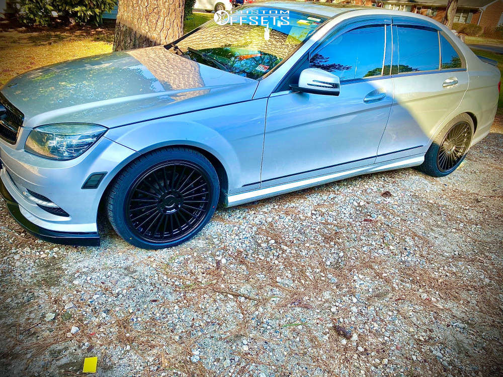 2011 Mercedes-Benz C300 with 18x8.5 42 Mandrus 23 and 225/40R18 Lexani ...