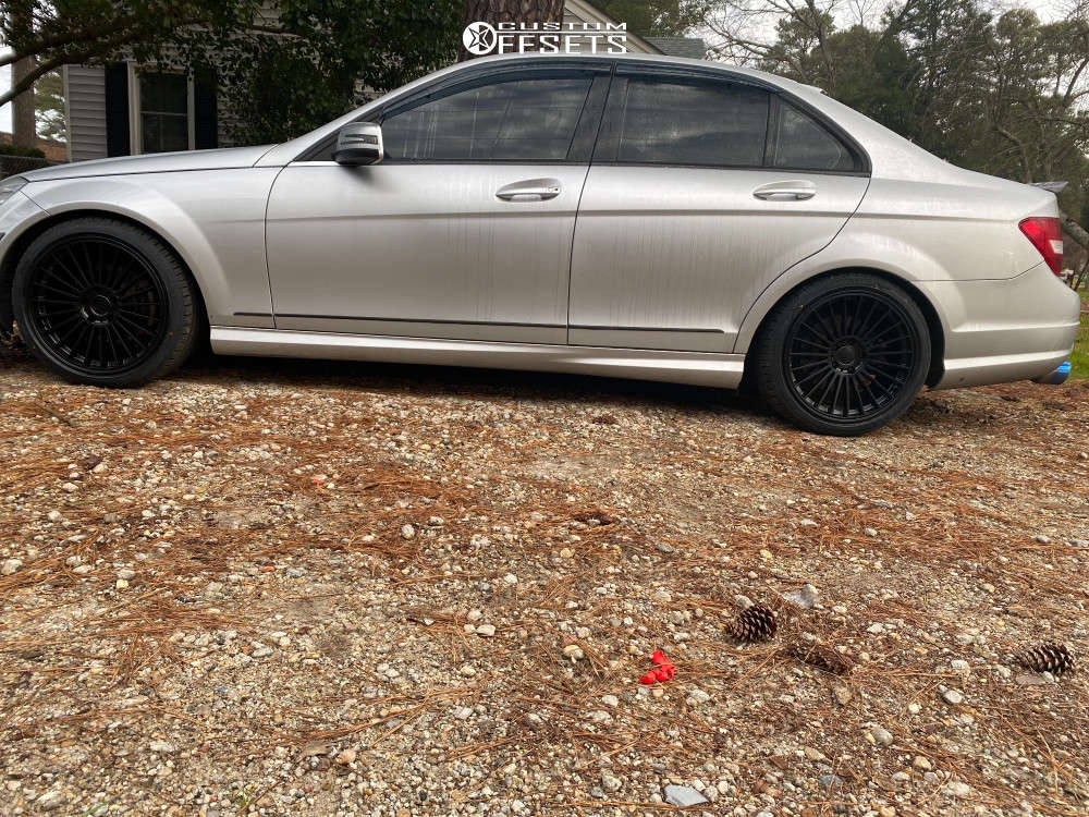 2011 Mercedes-Benz C300 with 18x8.5 42 Mandrus 23 and 225/40R18 Lexani ...