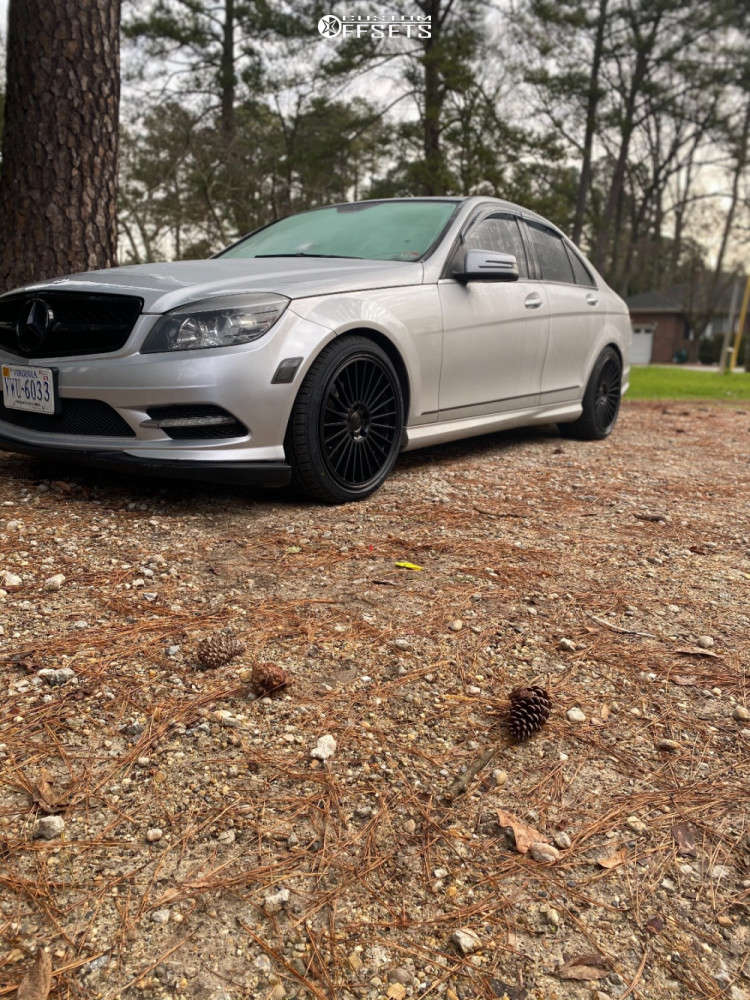 2011 Mercedes-Benz C300 with 18x8.5 42 Mandrus 23 and 225/40R18 Lexani ...