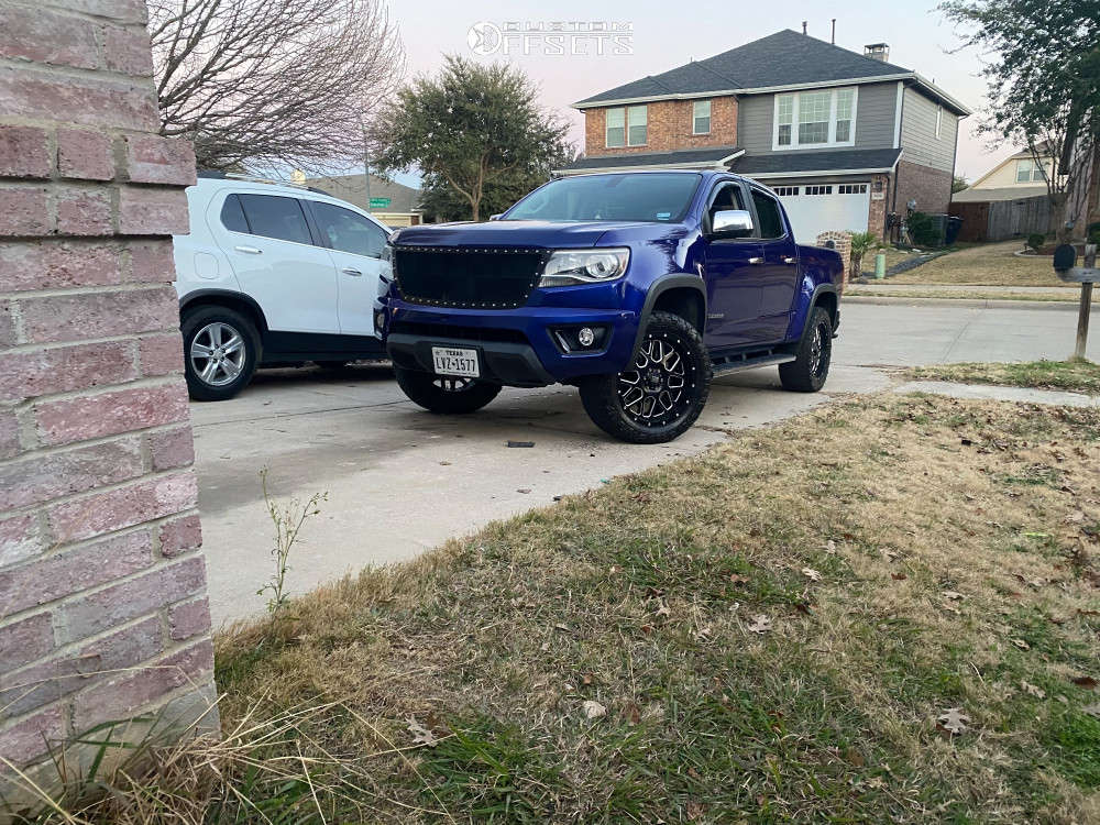 2015 Chevrolet Colorado with 20x9 18 XD Grenade and 275/55R20 Nitto ...