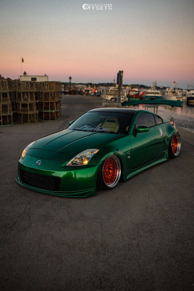 2008 Nissan 350Z with 19x10.5 0 Work Grand Seeker Ccx and 235/35R19 ...