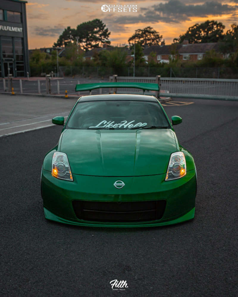 2008 Nissan 350Z with 19x10.5 0 Work Grand Seeker Ccx and 235/35R19 ...