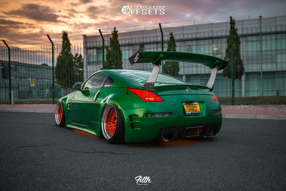 2008 Nissan 350Z with 19x10.5 0 Work Grand Seeker Ccx and 235/35R19 ...