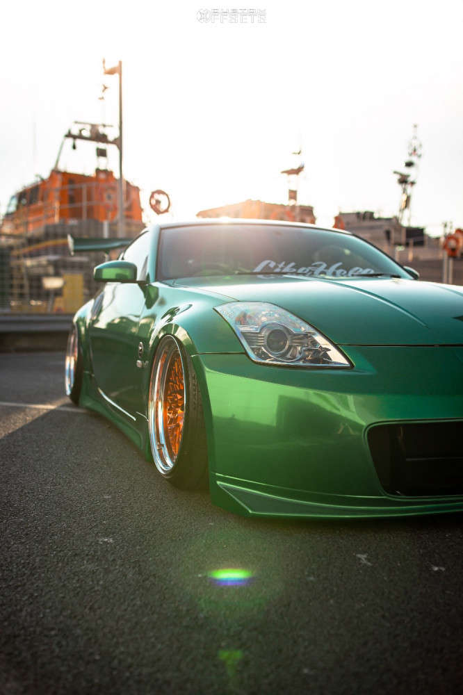 2008 Nissan 350Z with 19x10.5 0 Work Grand Seeker Ccx and 235/35R19 ...