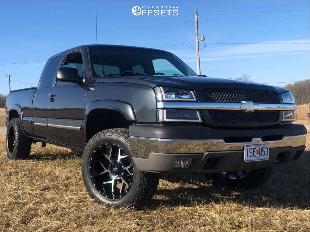2004 Chevrolet Silverado 1500 with 20x10 -29 Vision Sliver and 33/11 ...