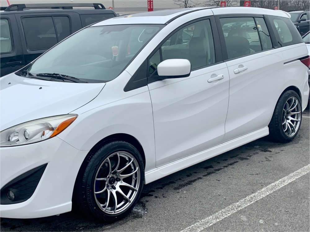 2012 Mazda 5 with 17x9 30 Vors Tr4 and 235/45R17 Sentury Uhp and Stock ...