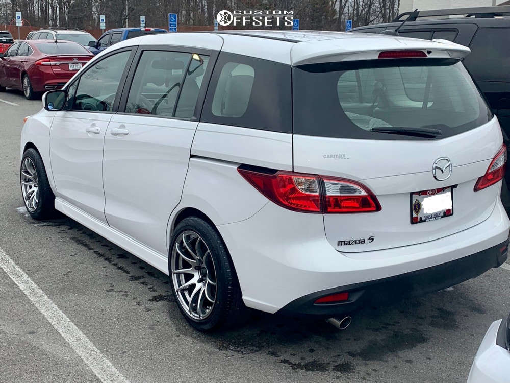 2012 Mazda 5 with 17x9 30 Vors Tr4 and 235/45R17 Sentury Uhp and Stock ...