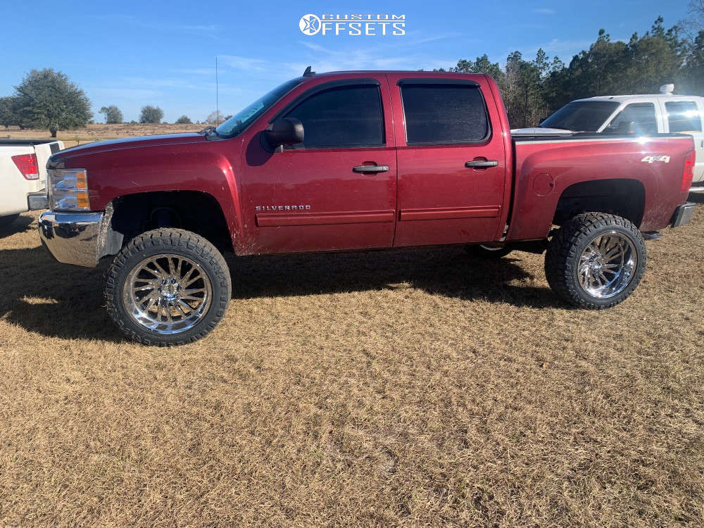 2013 Chevrolet Silverado 1500 with 22x12 -44 Tuff T2a and 35/12.5R22 ...