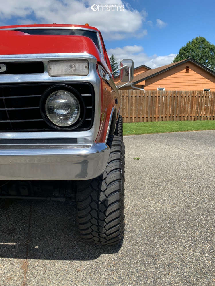 1974 Ford F-250 with 17x10 -24 Weld Racing Typhoon and 35/12.5R17 AMP ...
