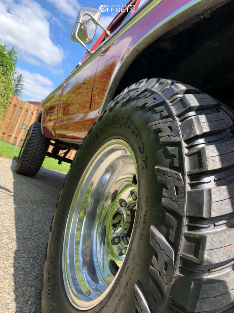 1974 Ford F-250 with 17x10 -24 Weld Racing Typhoon and 35/12.5R17 AMP ...