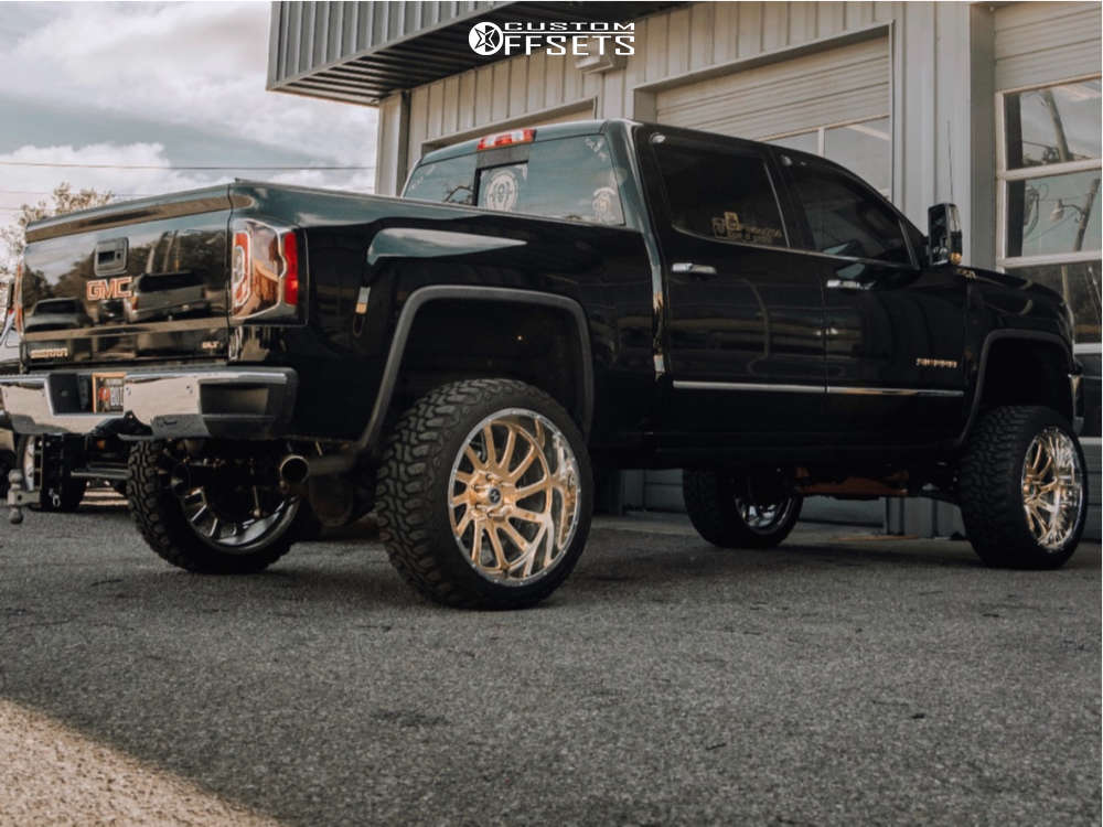 2018 GMC Sierra 1500 with 24x12 -44 Hardcore Offroad Hc15 and 35/13 ...