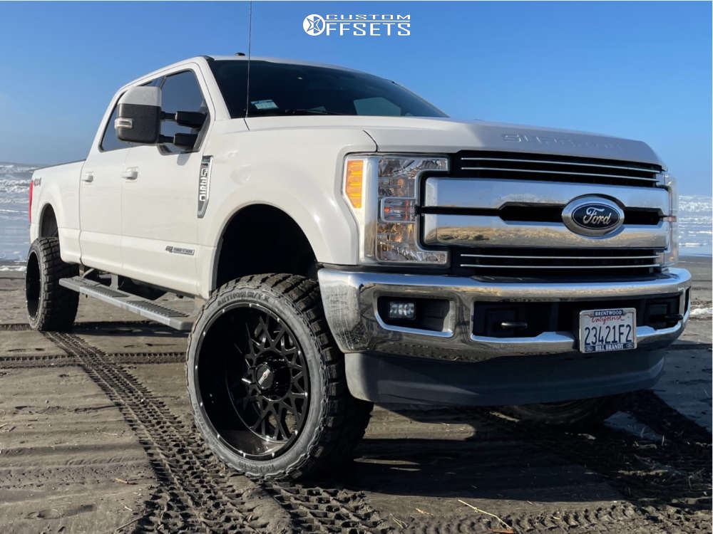 2017 Ford F-350 Super Duty with 24x12 -51 Vision Rocker and 35/12.5R24 ...