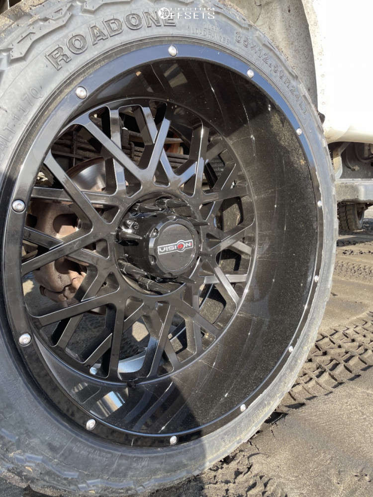 2017 Ford F-350 Super Duty with 24x12 -51 Vision Rocker and 35/12.5R24 ...