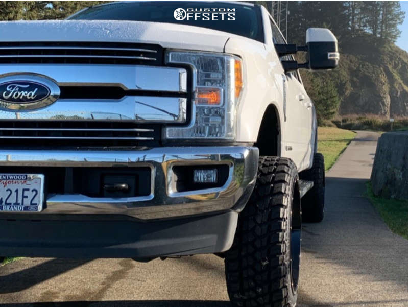 2017 Ford F-350 Super Duty with 24x12 -51 Vision Rocker and 35/12.5R24 ...