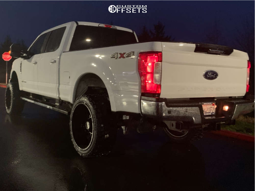 2017 Ford F-350 Super Duty with 24x12 -51 Vision Rocker and 35/12.5R24 ...