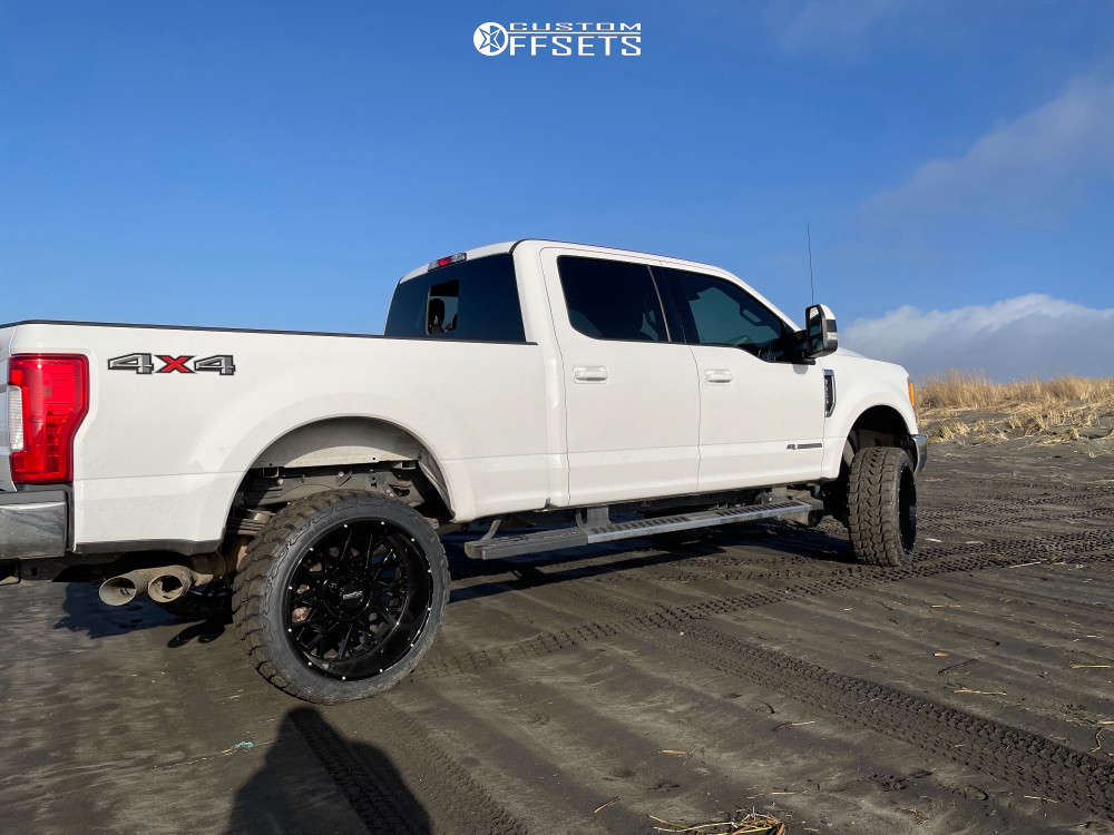 2017 Ford F-350 Super Duty with 24x12 -51 Vision Rocker and 35/12.5R24 ...