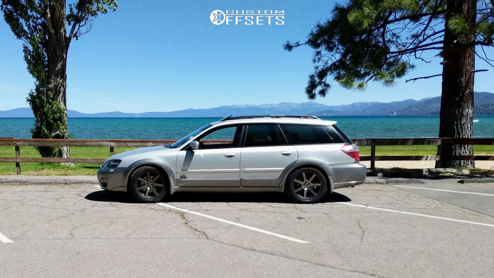 2005 Subaru Outback with 17x8 40 Niche Verona and 225/45R17 Firestone ...