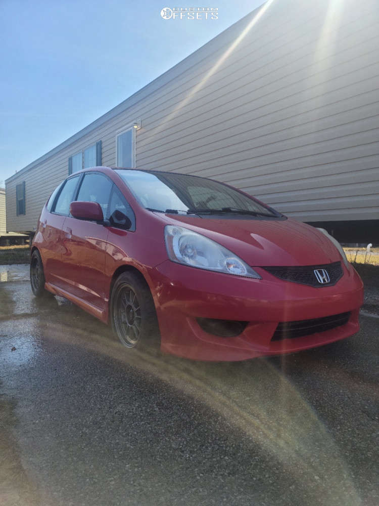 2011 Honda Fit with 15x7.5 35 Konig Hypergram and 205/50R15 Nitto Neo ...