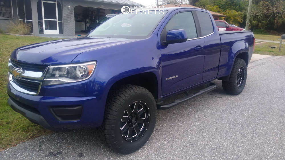 2017 Chevrolet Colorado with 18x9 12 Raceline Hostage and 265/65R18 ...