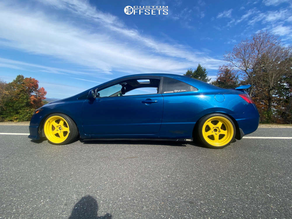 2009 Honda Civic with 17x9 22 JNC 005 and 205/40R17 Nankang Ns-20 and ...