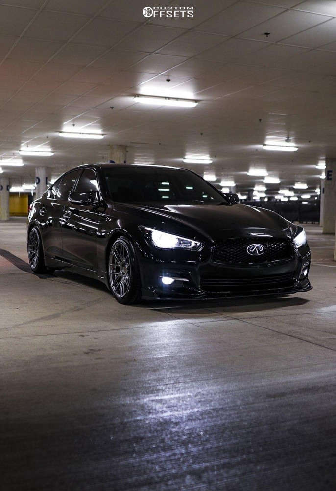 2016 INFINITI Q50 with 18x9.5 35 Aodhan Ah-x and 245/40R18 General G ...