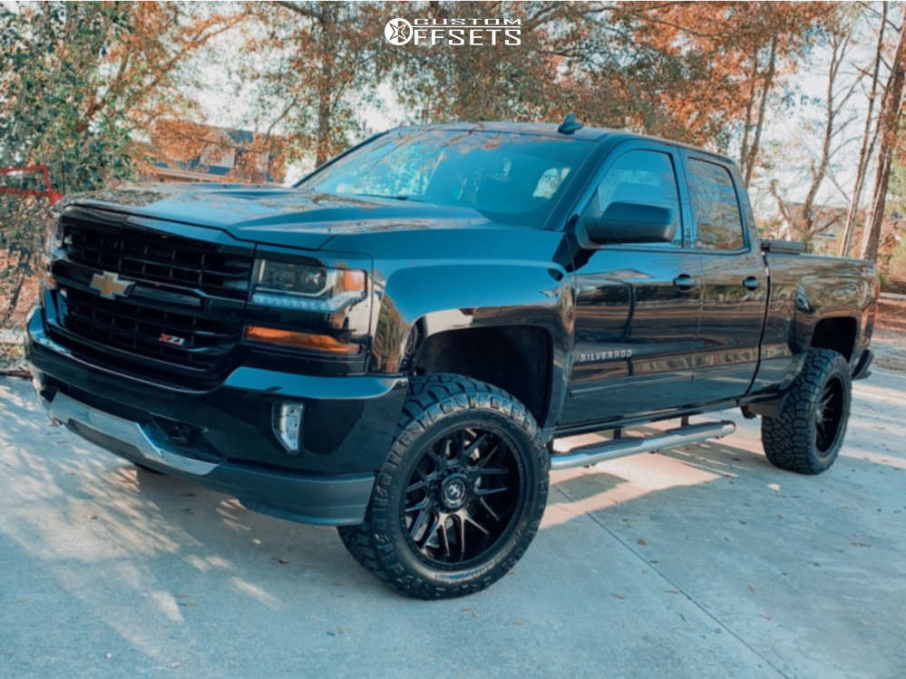 2016 Chevrolet Silverado 1500 with 20x12 -44 Motiv Offroad Magnus and ...
