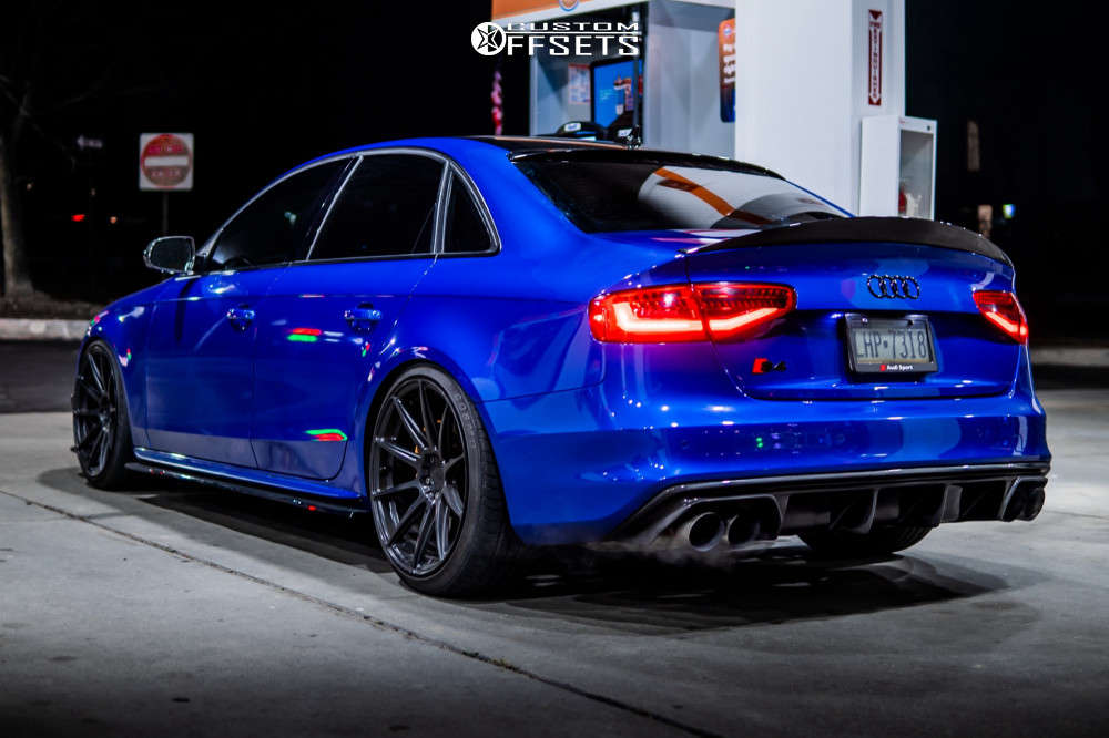 2015 Audi S4 with 20x10 40 Niche Essen and 255/35R20 Cosmo Mucho Macho ...