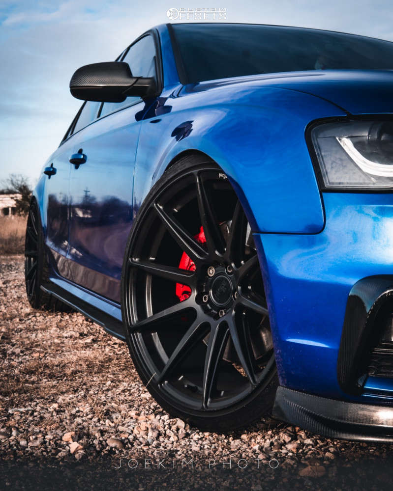 2015 Audi S4 with 20x10 40 Niche Essen and 255/35R20 Cosmo Mucho Macho ...