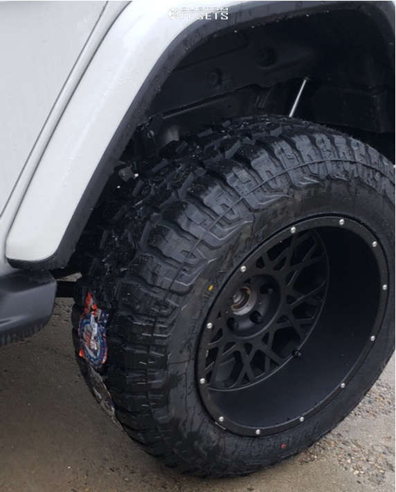 2021 Jeep Wrangler with 20x12 -51 Vision Rocker and 35/12.5R20 Federal ...