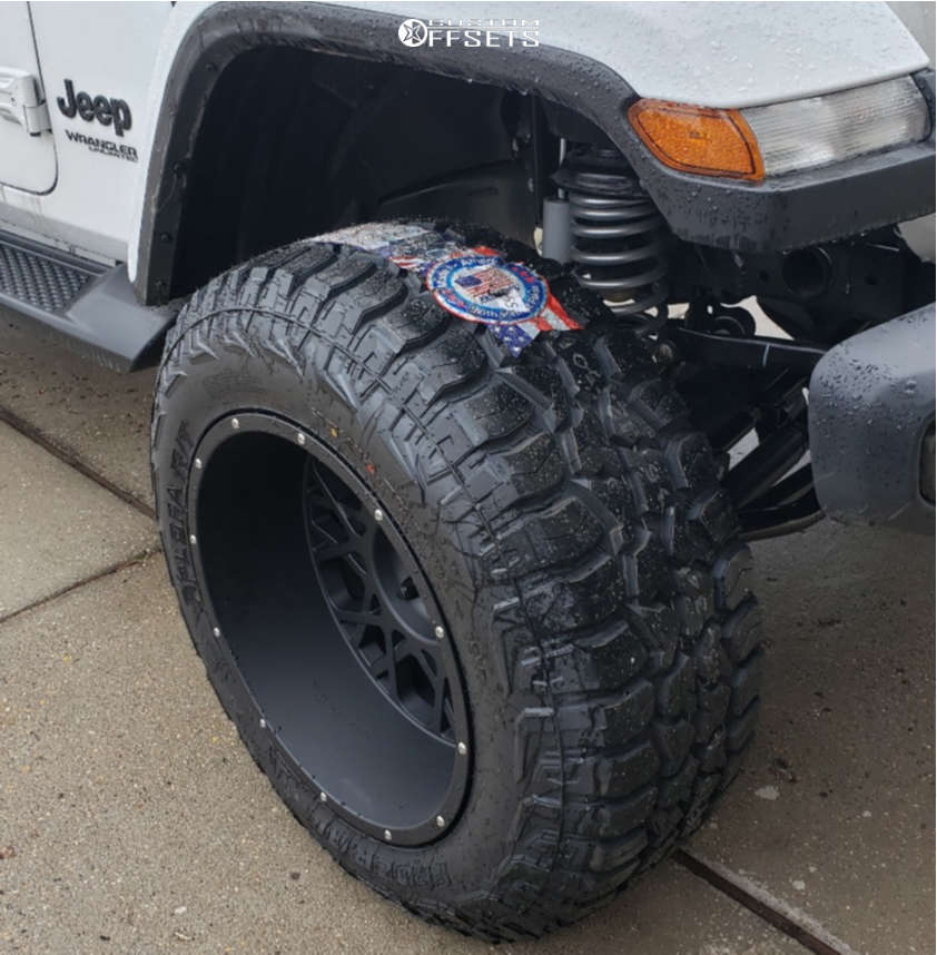 2021 Jeep Wrangler with 20x12 -51 Vision Rocker and 35/12.5R20 Federal ...