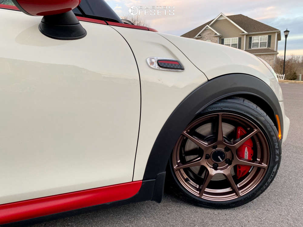 2016 Mini Cooper with 17x8 40 Enkei Tfr and 215/45R17 Bridgestone ...
